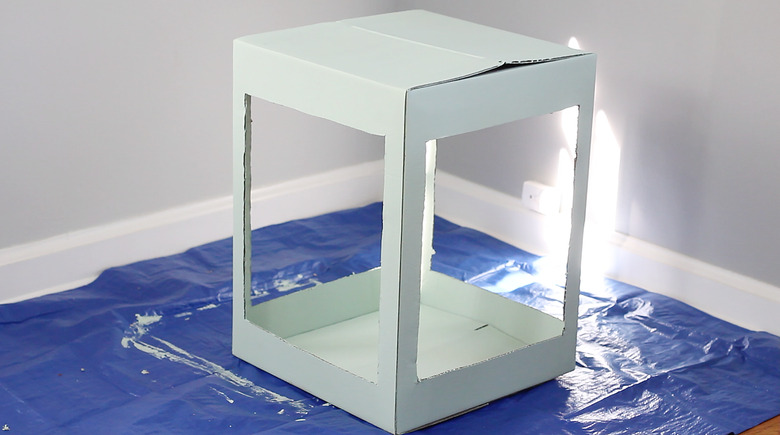 Make A Kitty Playplace Out Of A Box
